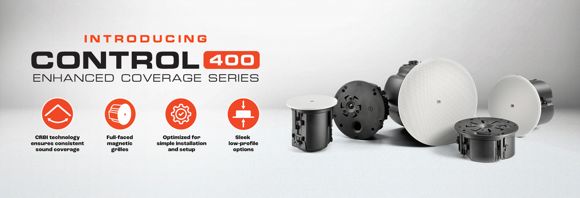 JBL Professional Introduces Control 400 Enhanced Coverage Series ...